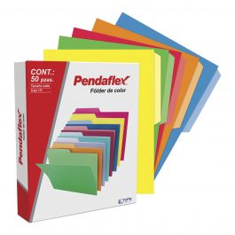 Fólder de Color Pendaflex, ceja 1/2, tamaño carta, presuajado, con ...